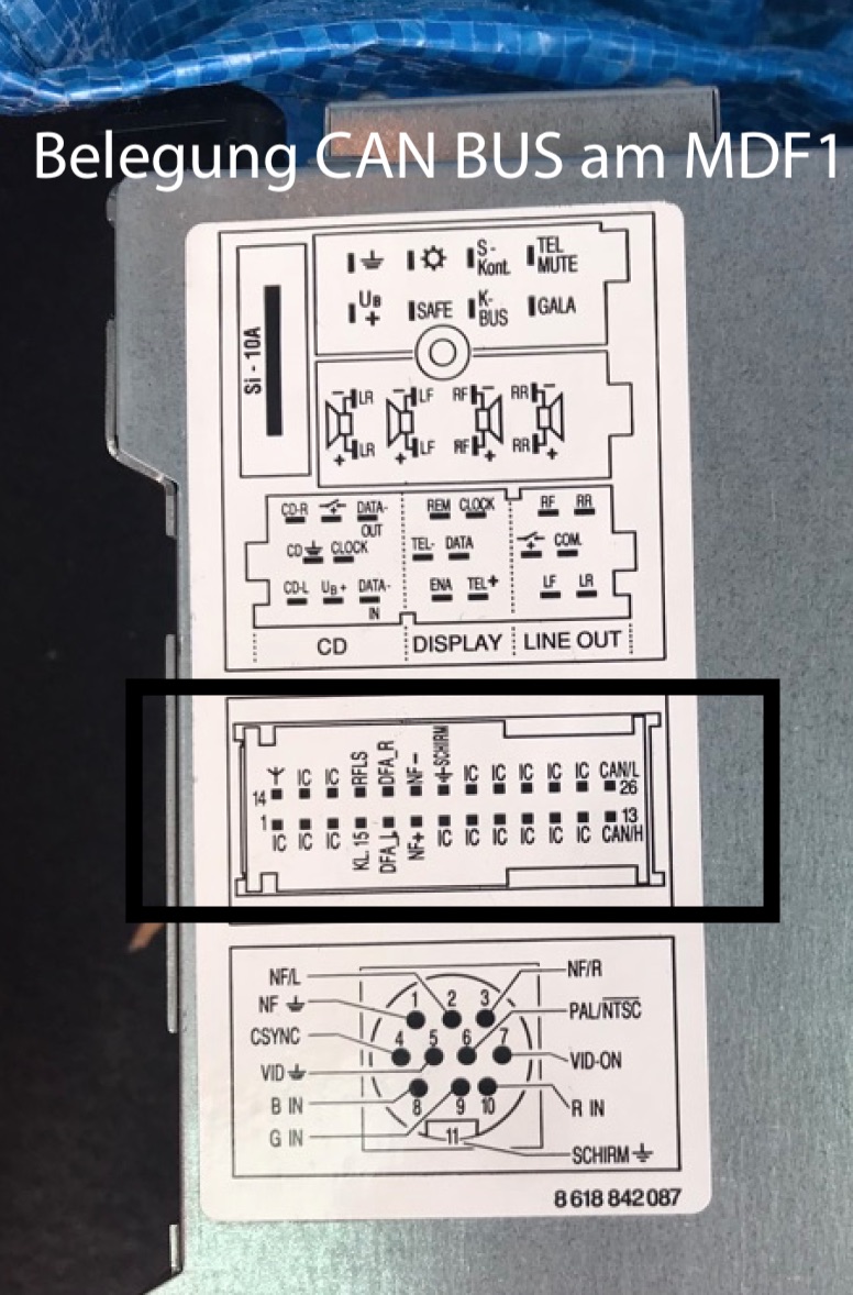PIN Belegung MFD1 vom VW Blaupunkg - Alles Mögliche - Sharan Galaxy ...