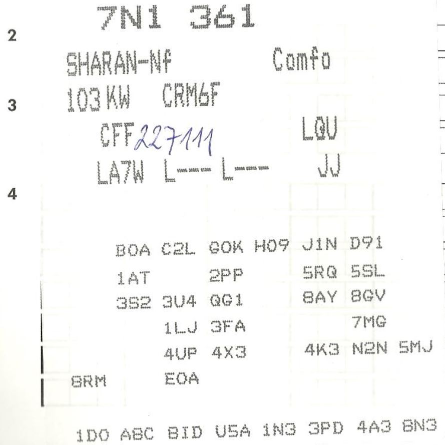 Kein PR Code für die hintere Scheibenbremse in den Fahrzeugdaten ...