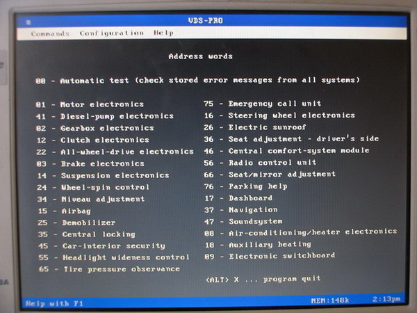 Wie Starte ich VDS-Pro - Sharan, Alhambra bis 2010, Galaxy bis 2006 ...